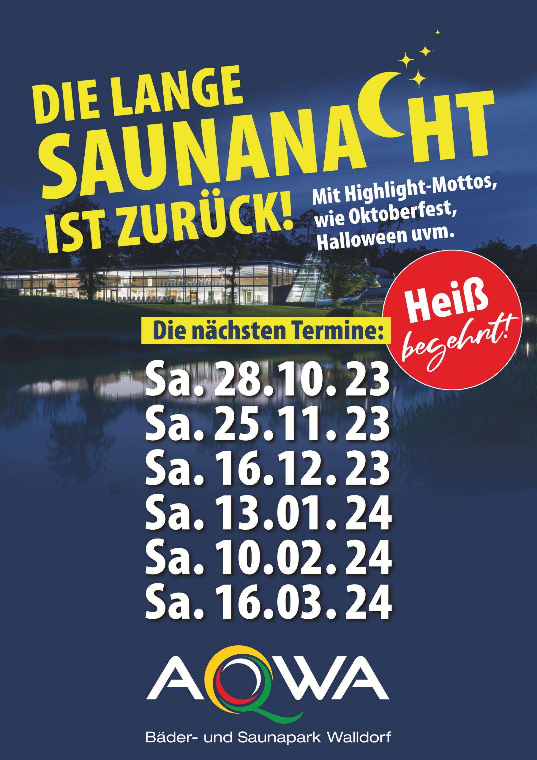 Comeback der Saunanächte - AQWA Walldorf
